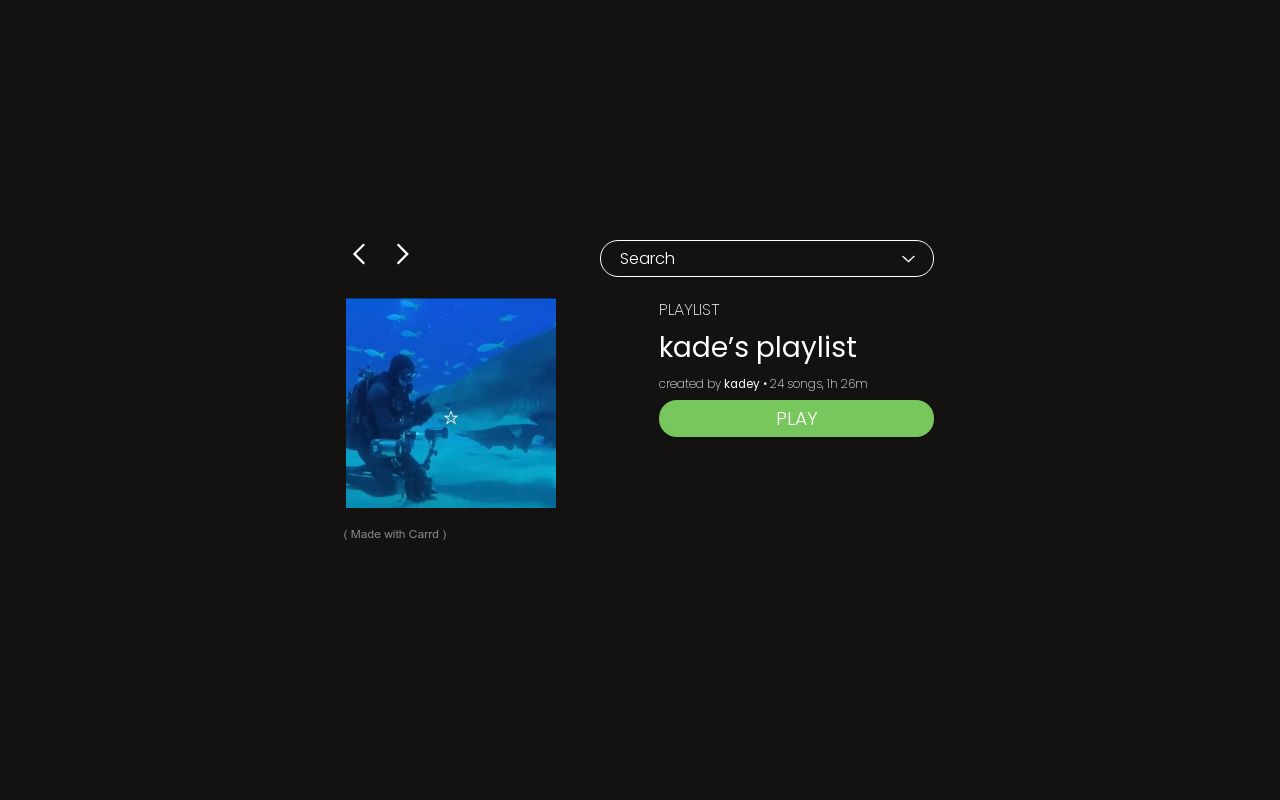 spotify carrd